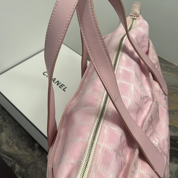CHANEL | Bags | Chanel Authentic 827260 3x125x45pink Lg Bag Tote ...